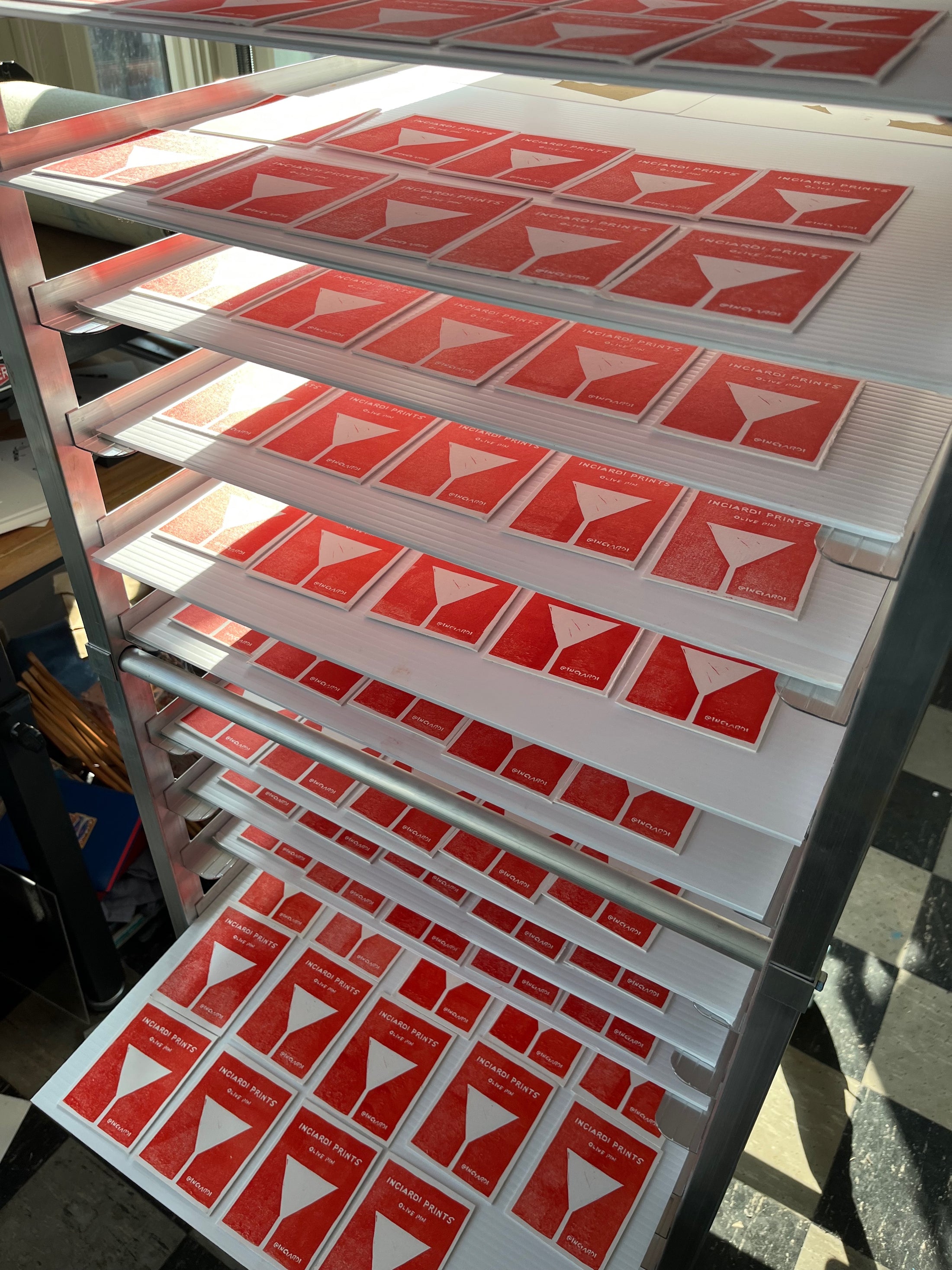 Cocktail Olive Pin – Anastasia Inciardi Prints